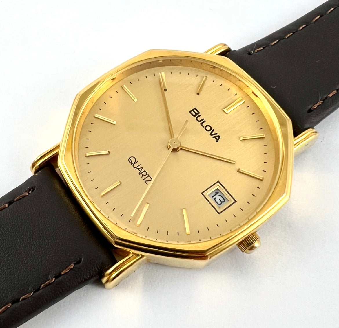 1990s Bulova Quartz Octagonal – Mornington Watches