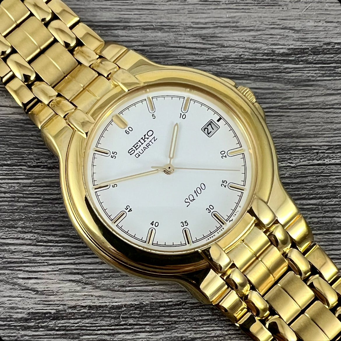 1990 Seiko SQ 100 5Y22-7A40 Quartz – Mornington Watches