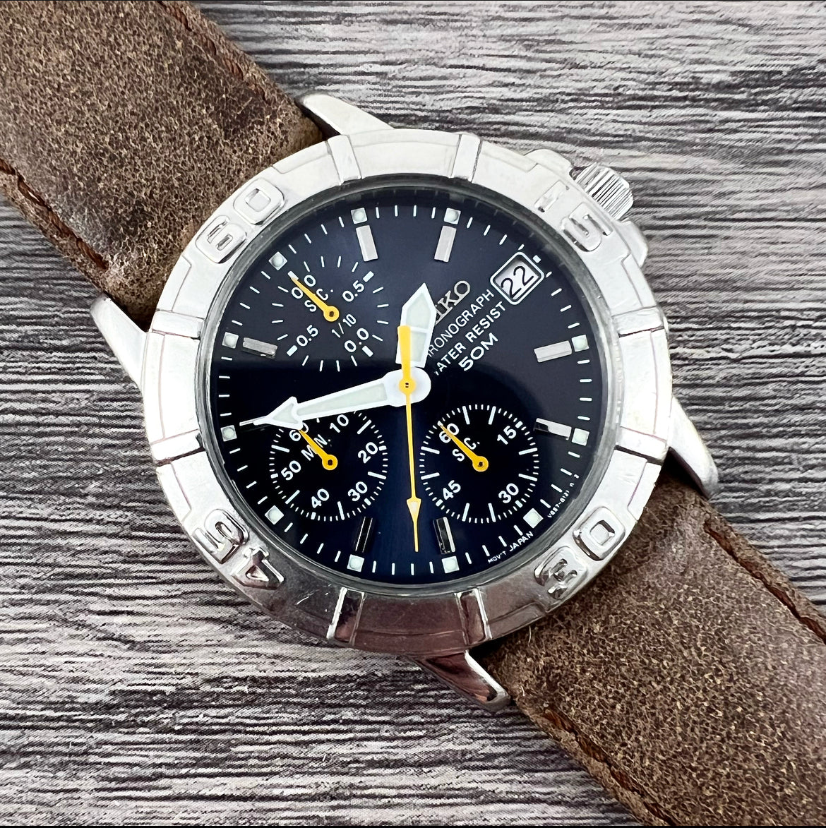 2002 Seiko Chronograph V657-8060 Quartz – Mornington Watches