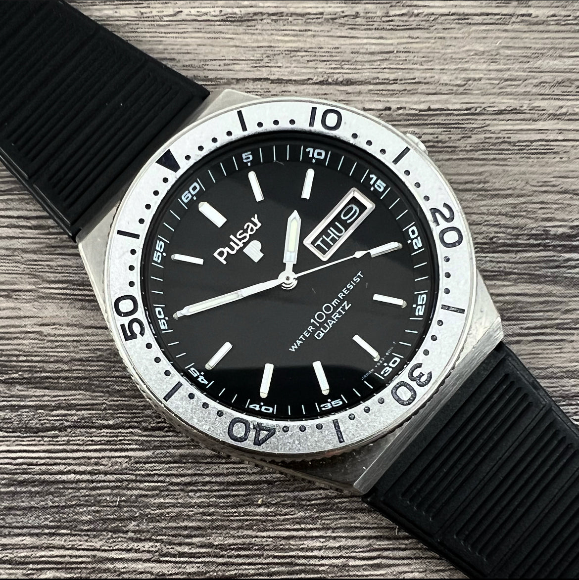 1981 Pulsar (by Seiko) Sports 100m Diver Y563-6039 Quartz – Mornington ...