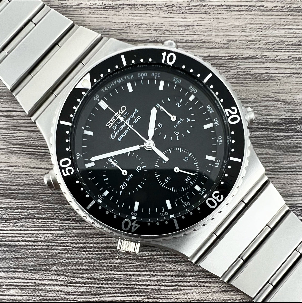 1983 Seiko Sports 100 'Speedmaster' Quartz Chronograph 7A28-7040 ...