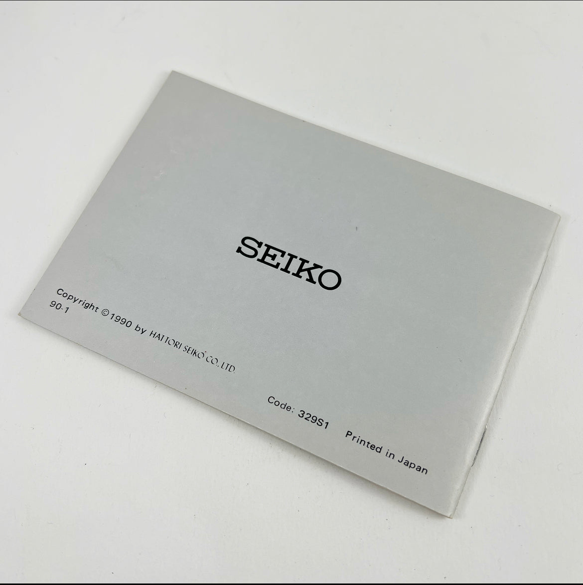 1990 Seiko Guarantee Booklet (V657-6190) – Mornington Watches