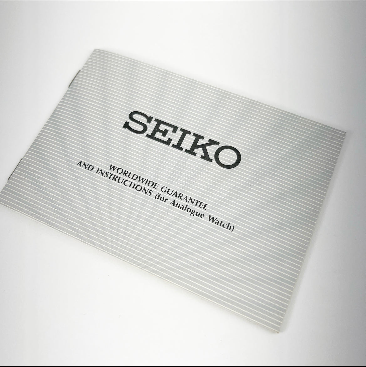 1989 Seiko Blank Guarantee Booklet NOS – Mornington Watches