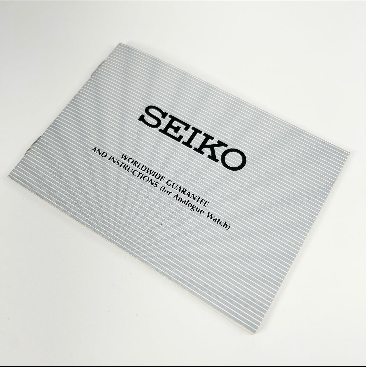 1991 Seiko Blank Guarantee Booklet NOS – Mornington Watches